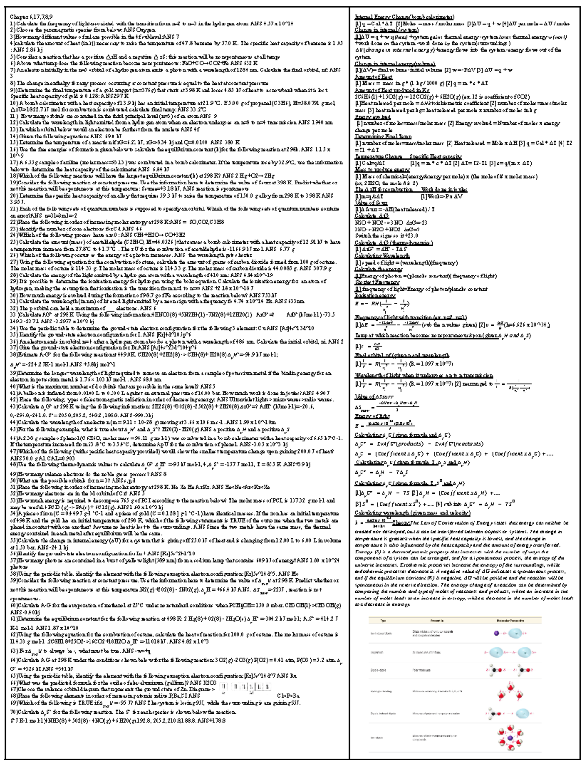 Final Exam - Chapter 6,17,7,8, Calculate the frequency of light ...