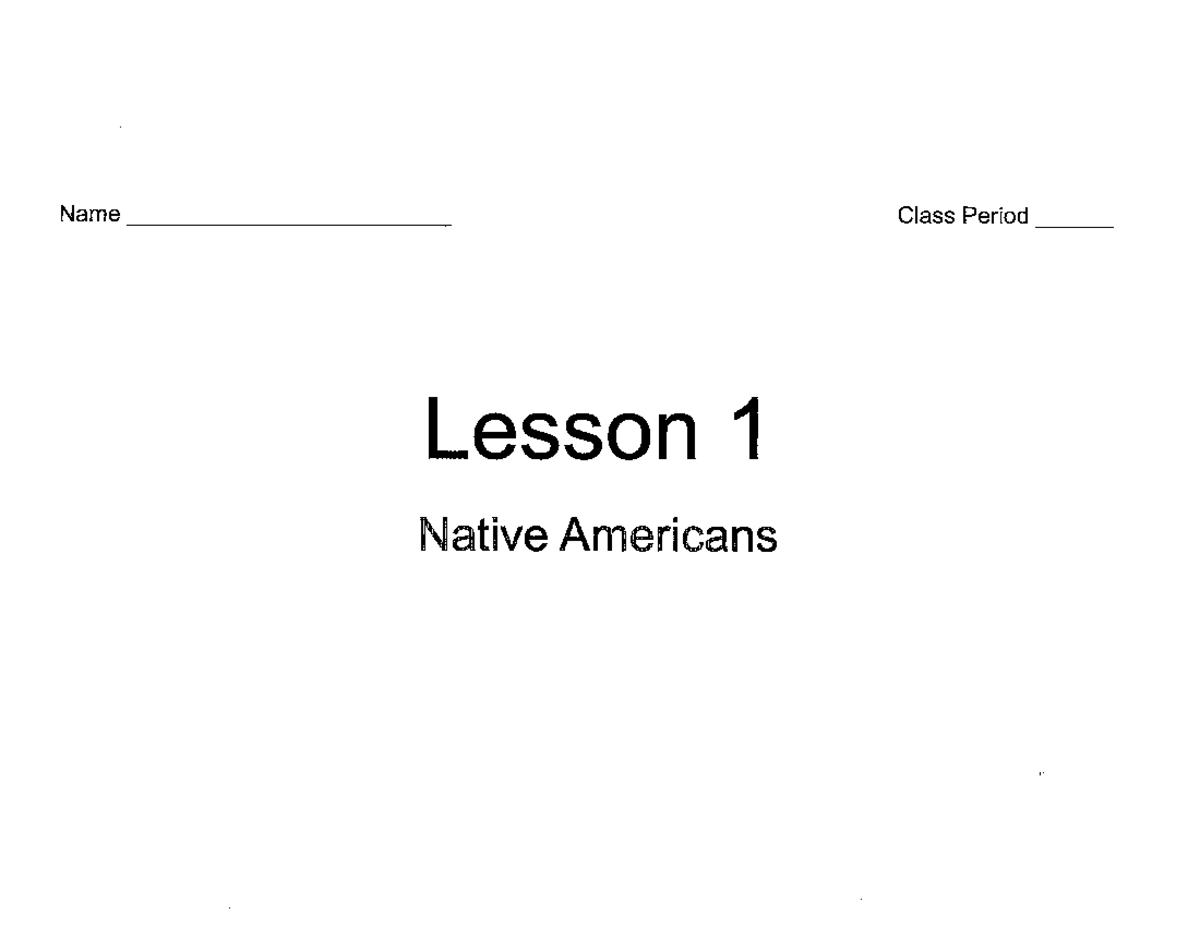 - natives 1-09162021231455 - Native Americans o N) Define Adapt: 2 List ...