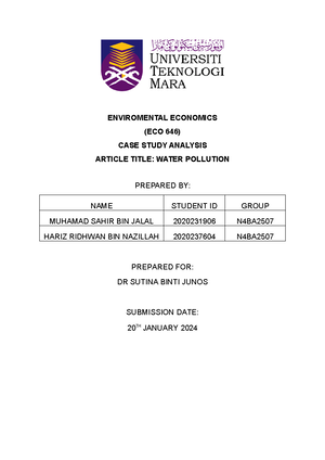 FIN 533 Individual Assignment - PERSONAL FINANCIAL PLANNING (FIN 533 ...