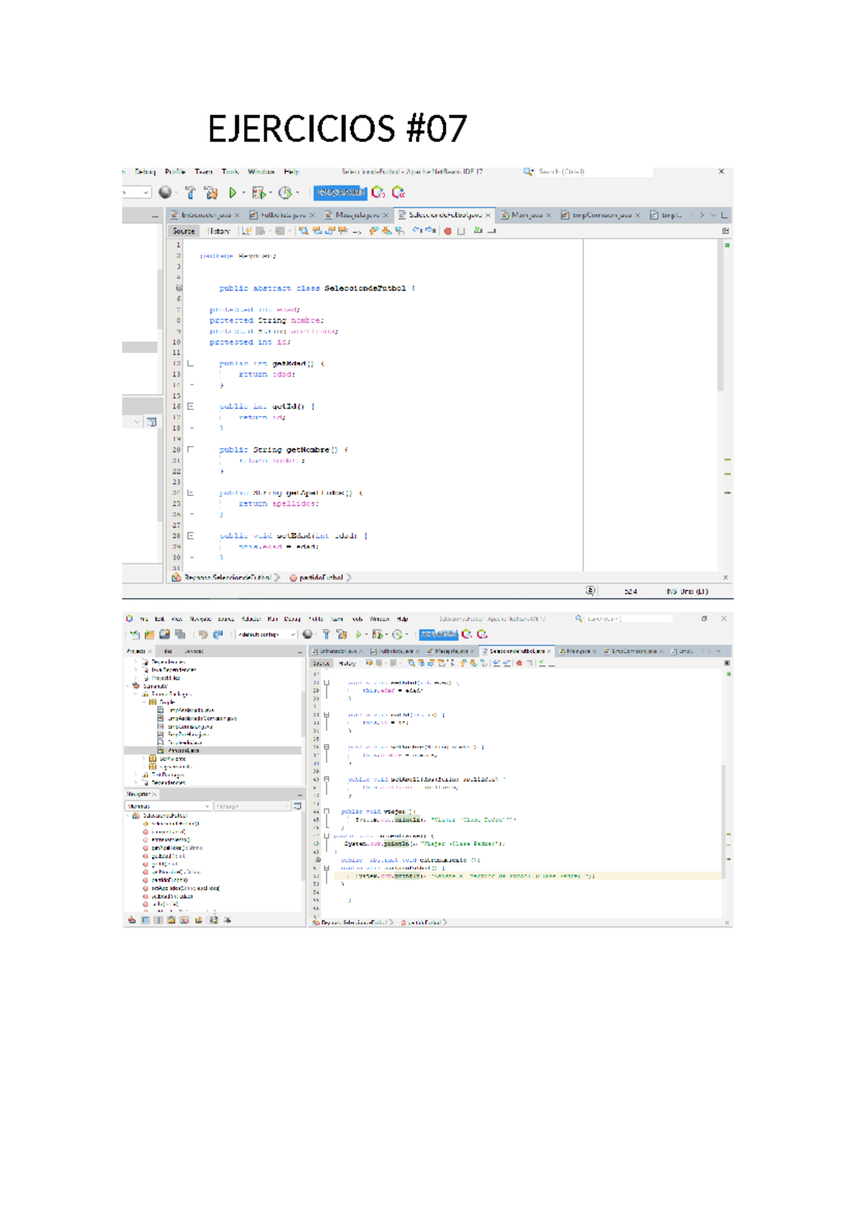 Ejercicios 7 metodologia - Metodologías de programación - EJERCICIOS # - Studocu