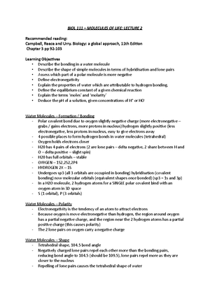 Example test for the BIOL 111 end of module test - Answers - EXAMPLE ...