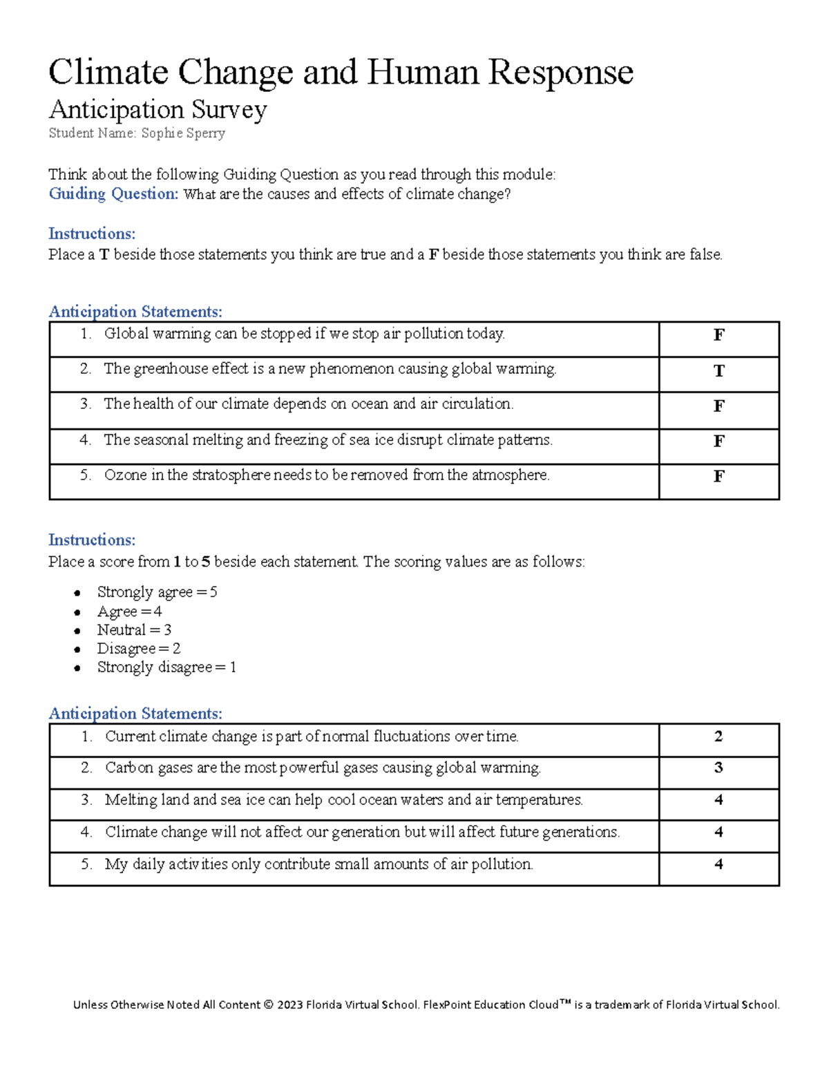 04 00 anticipation survey - Climate Change and Human Response ...