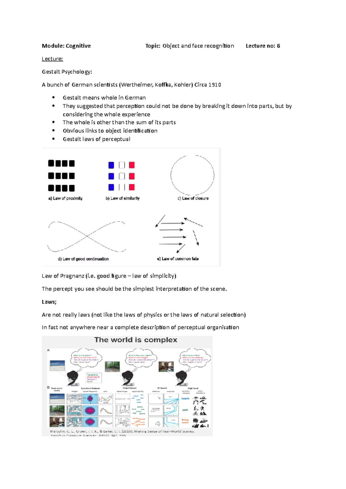 Lecture 6 Object And Facial Recognition Module Cognitive Topic Object And Face Recognition