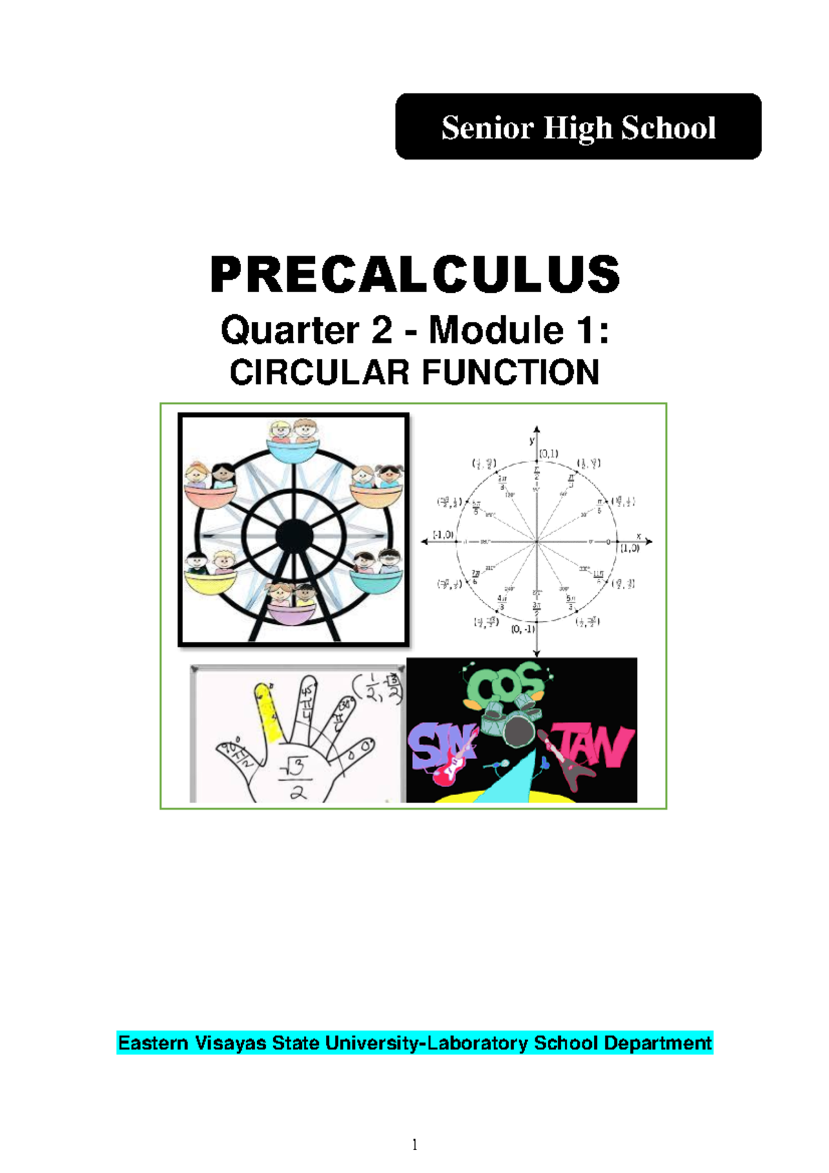 Toaz - yes - PRECALCULUS Quarter 2 - Module 1 : CIRCULAR FUNCTION ...