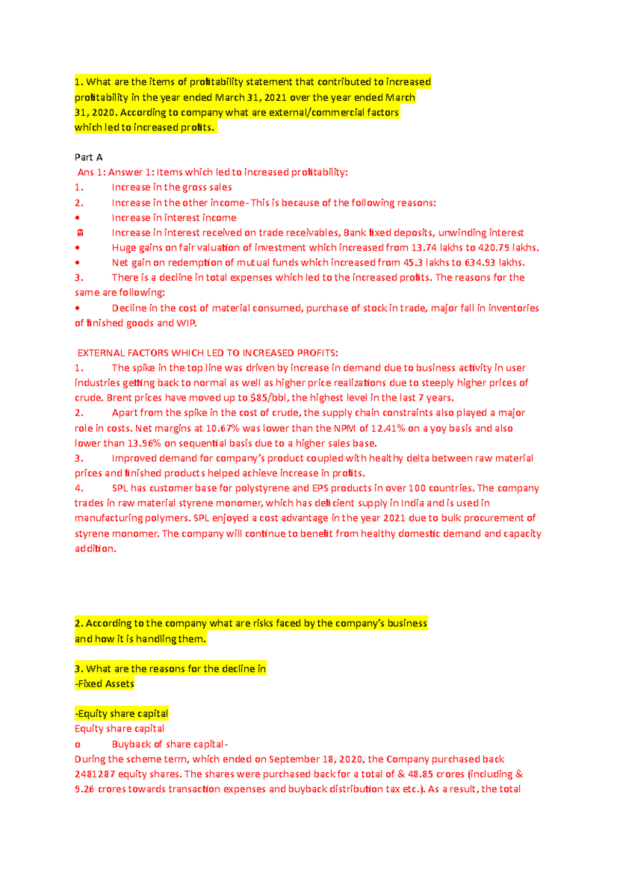 CCA end game for the year 2021 2022 to the - What are the items of ...