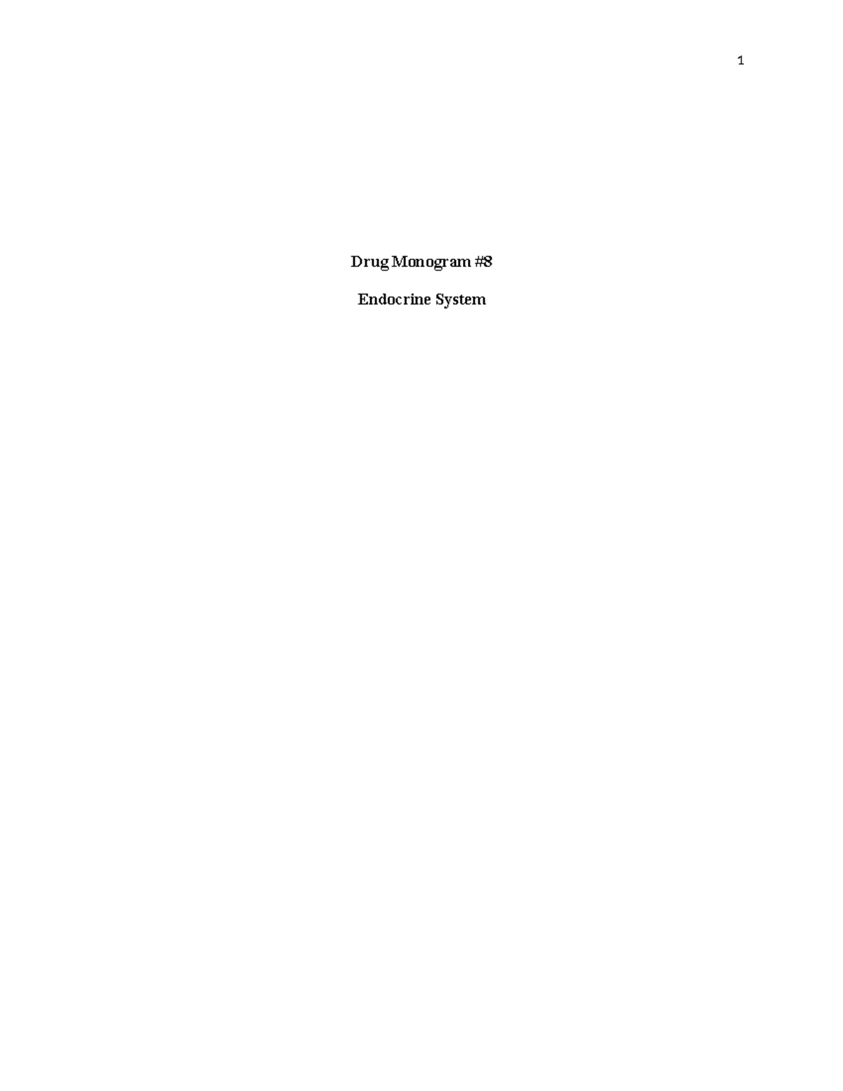 Drug monogram 8 - Drug Monogram Endocrine System Drug Monogram Drug ...