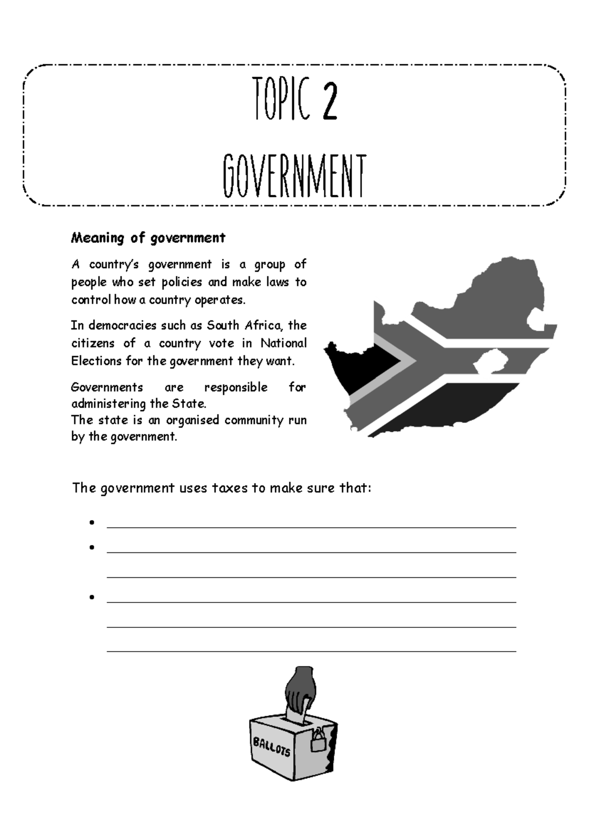 Topic-2- Government - Help - TOPIC 2 GOVERNMENT Meaning of government A ...