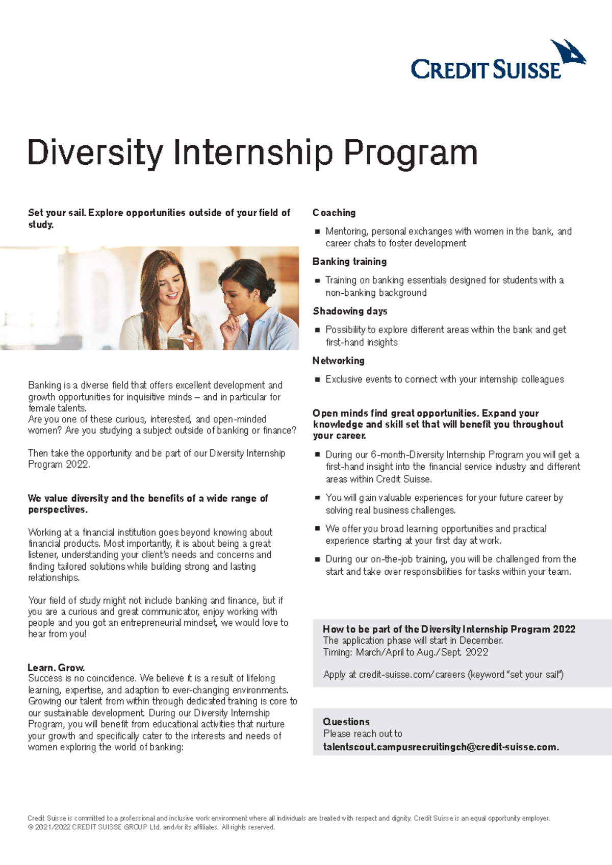 Diversity-internship-program - Diversity Internship Program Set your ...