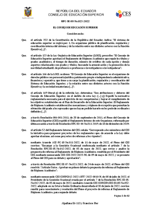 Cogep Art 153 - articulo de la constitucion del Ecuador 153 - ) El Art ...