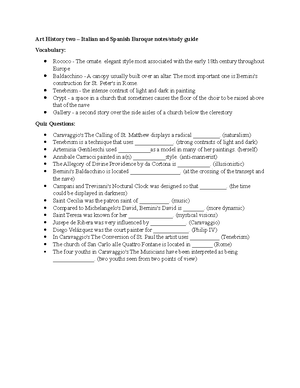 Art History notes - early renaissance - Art History two – Early ...