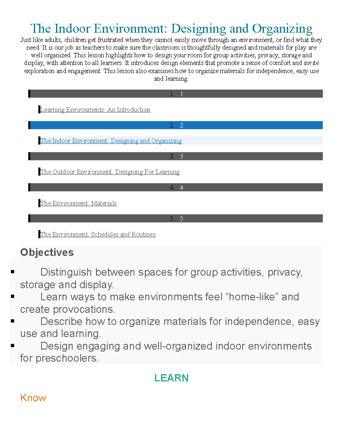 2 - The Indoor Environment - The Indoor Environment: Designing and ...
