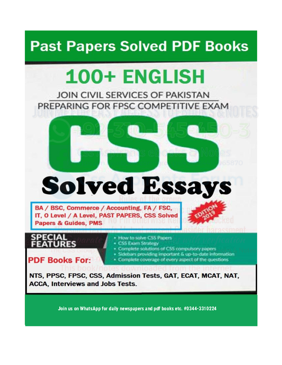 CSS Solved Essays - Css Preparation for essay - Sr. Essay Name Page No ...