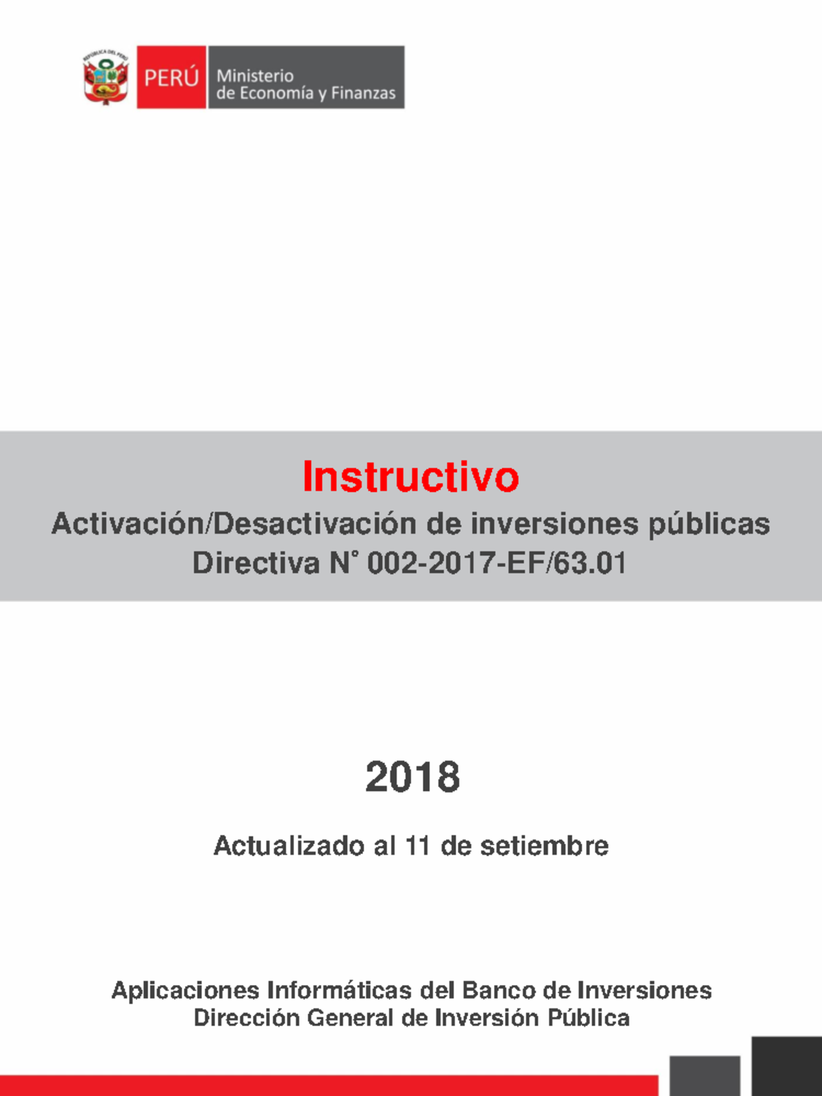 Instructivo activacion desactivacion - Instructivo Activación ...