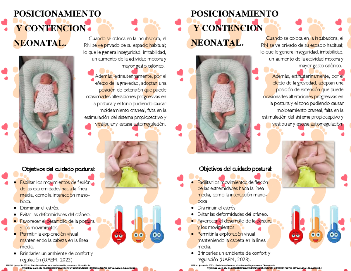 Posicionamiento ycn - POSICIONAMIENTO Y CONTENCION NEONATAL. Cuando se ...