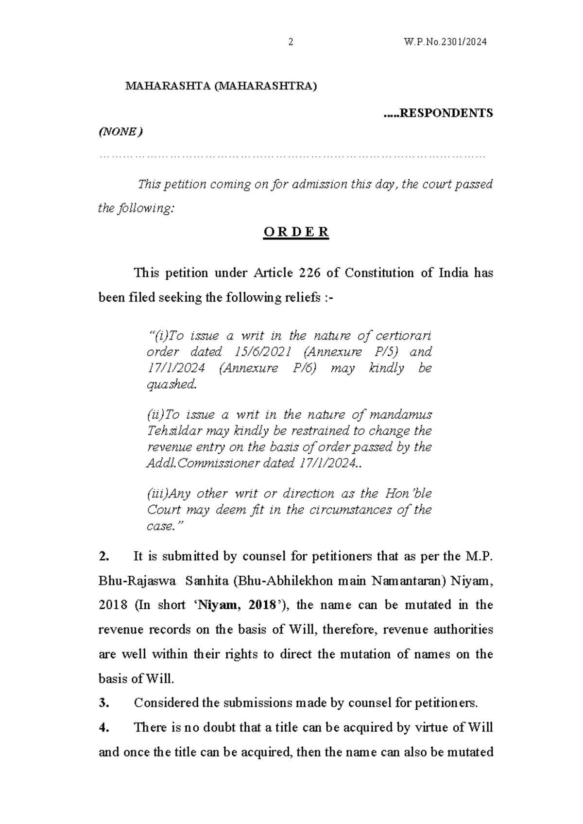 Will-525584 - Summary Flex Bv - MAHARASHTA (MAHARASHTRA) .... (NONE ...