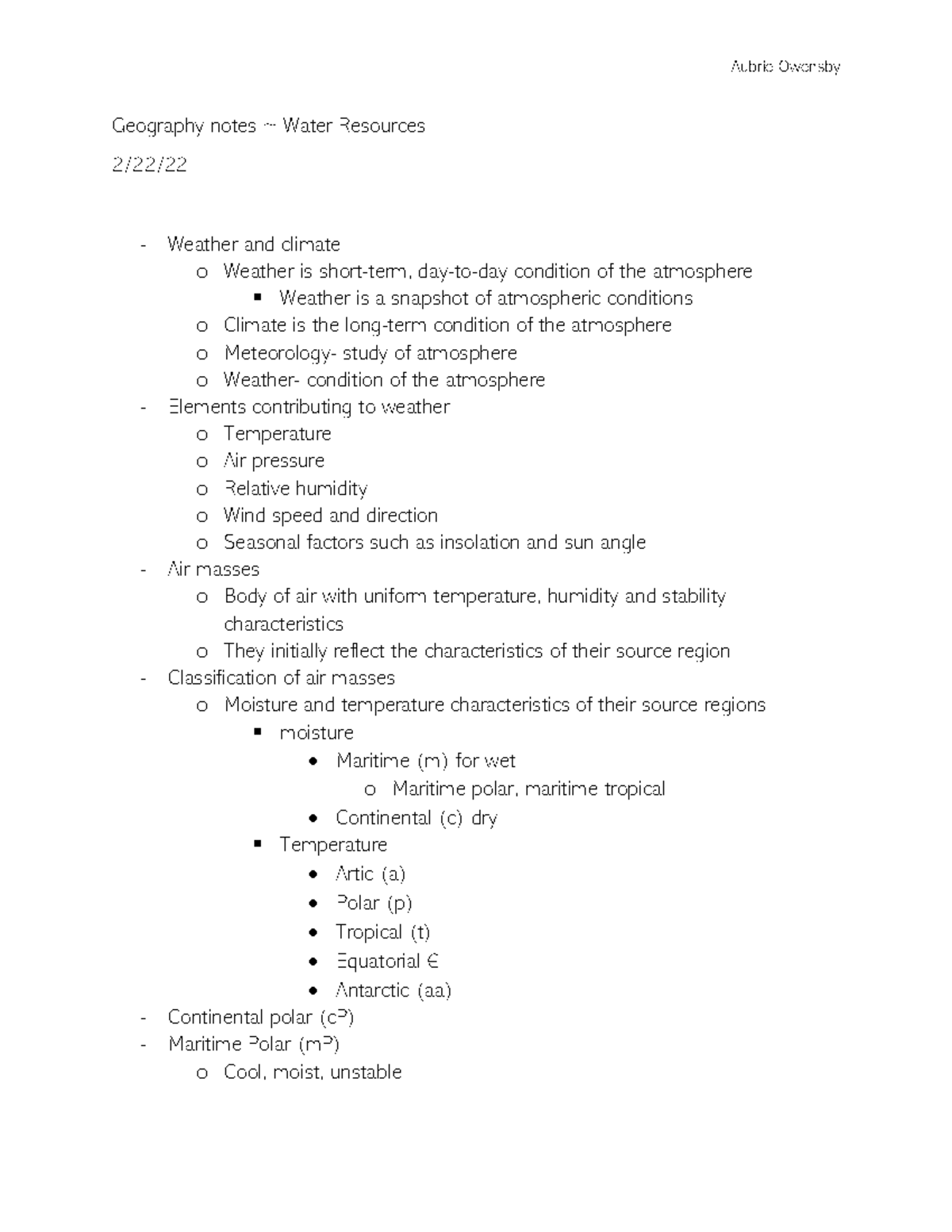 geography water resources - Aubrie Owensby Geography notes ~ Water ...
