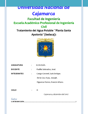 Rio chonta - I. INTRODUCCION RIO CHONTA UBICACIÓN: El río Chonta está ...