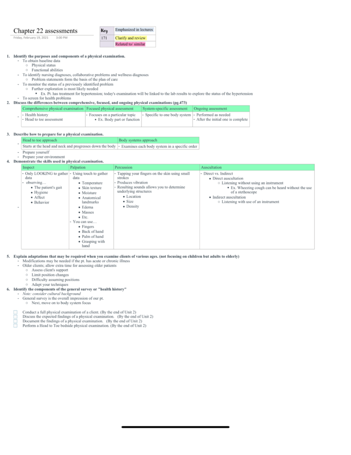 Chapter 22 assessments - NURS171 - Studocu