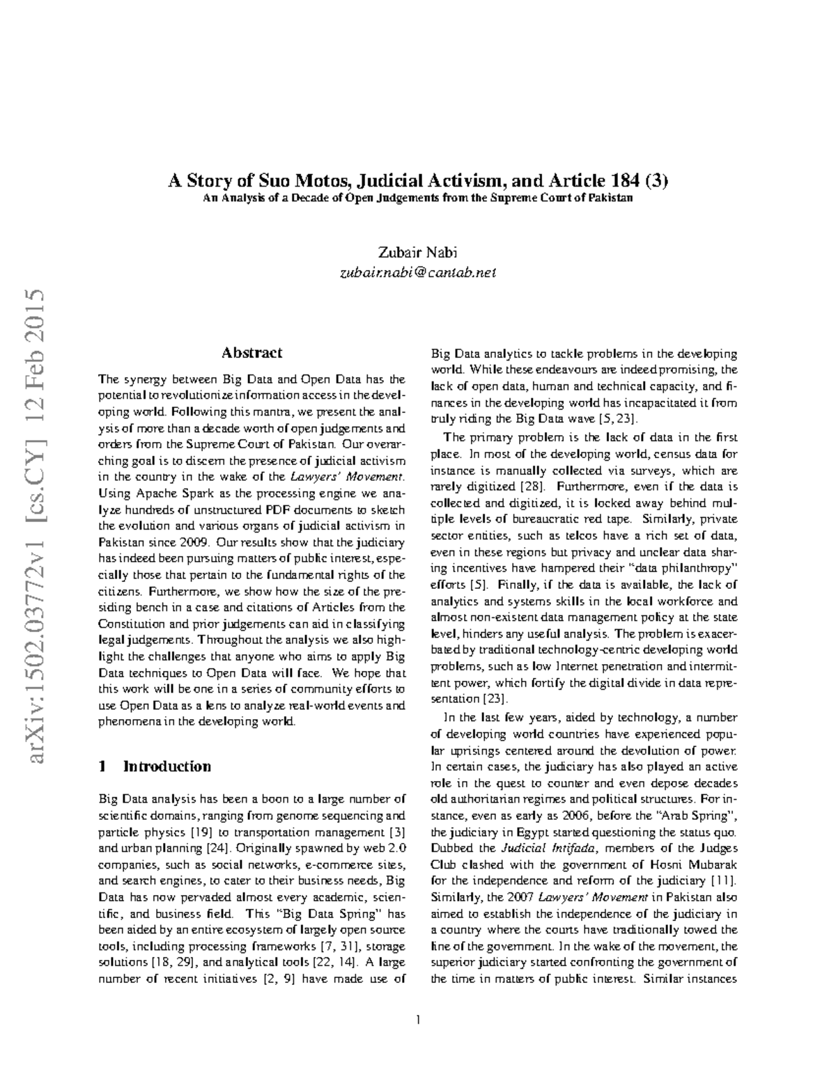 Suo Moto by Zubair Nabi - Document on Suo Moto - A Story of Suo Motos ...