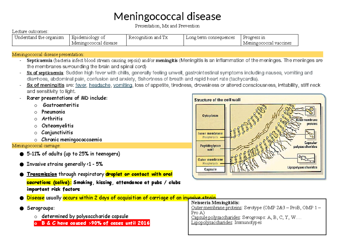 Meningococcal disease final - Meningococcal disease Presentation, Mx ...