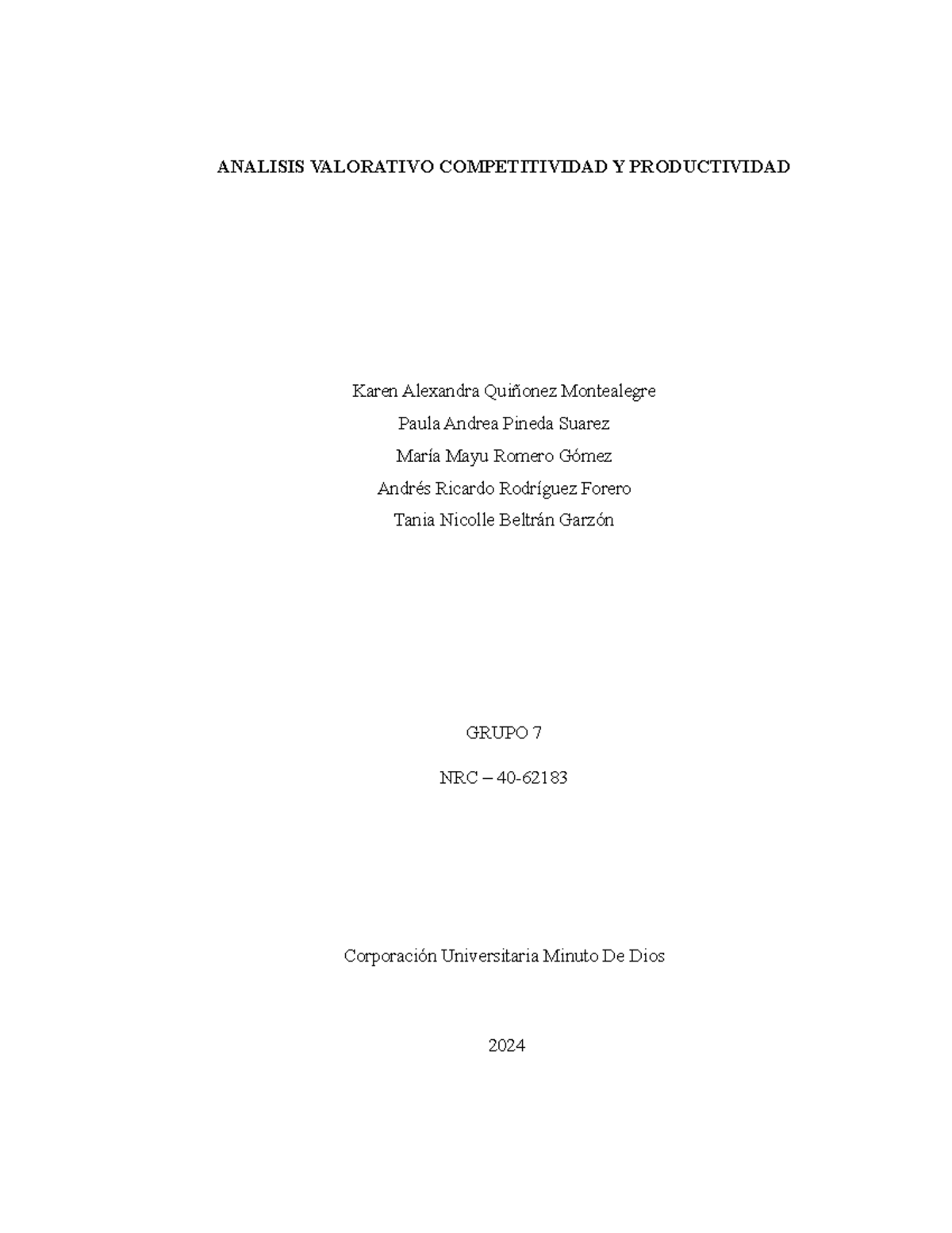 Actividad 6 Macroeconimia Analisis Valorativo Competitividad Y ...