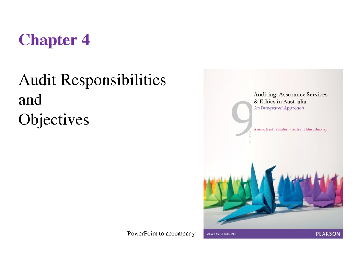 AL2A Session 01 2016 Topic 3 - PowerPoint to accompany: Chapter 4 Audit - Studocu