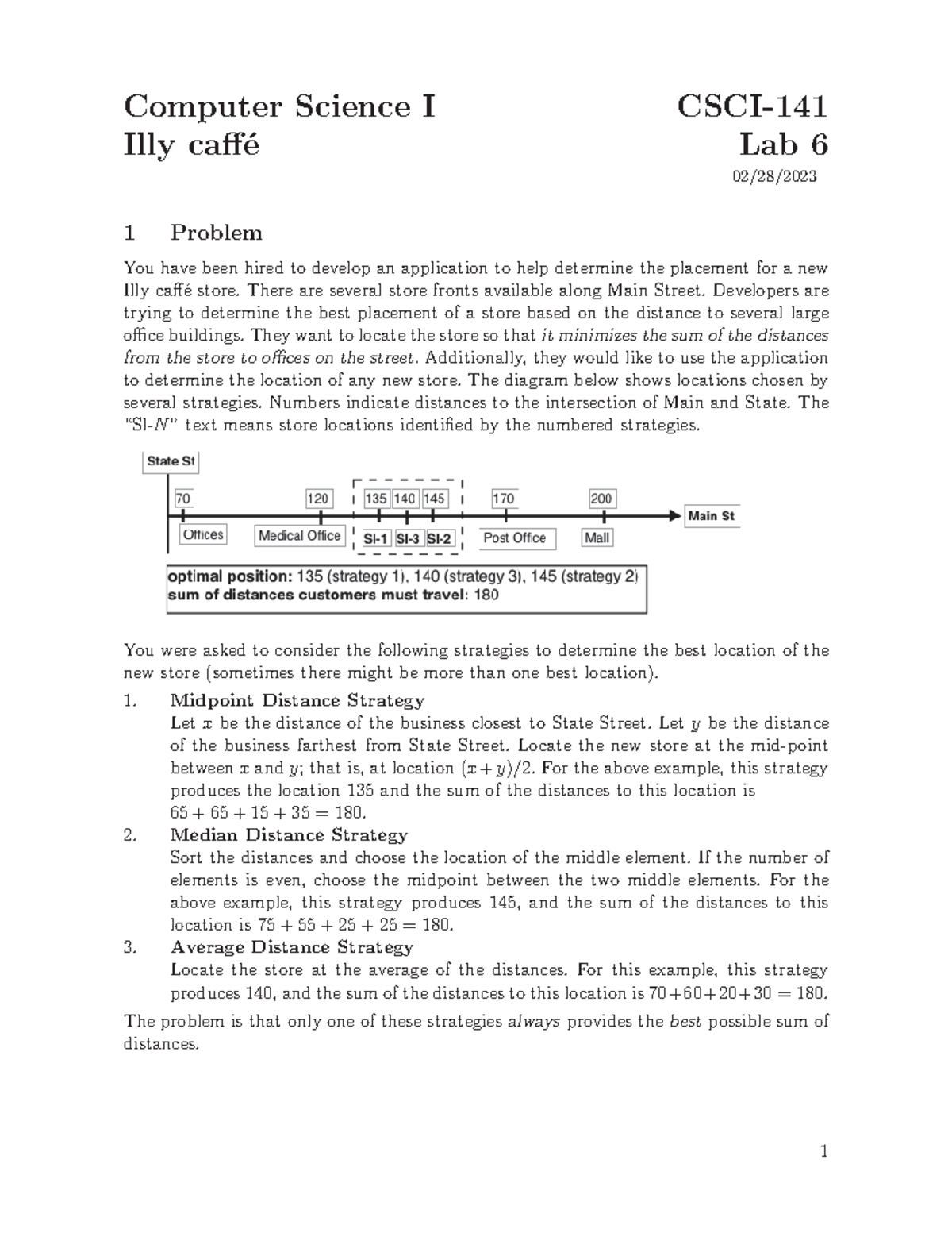 Store Location-stu - You were asked to consider the following ...
