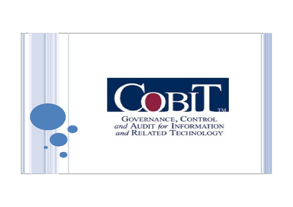 GOV Cobit Partie 2 - Gouvernance de SI - ####### Chapitre 1 ...