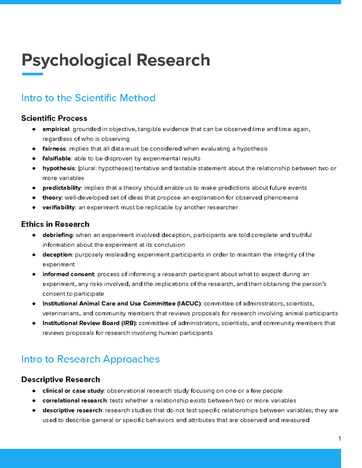 2-Psychological Research - Psychological Research Intro to the ...
