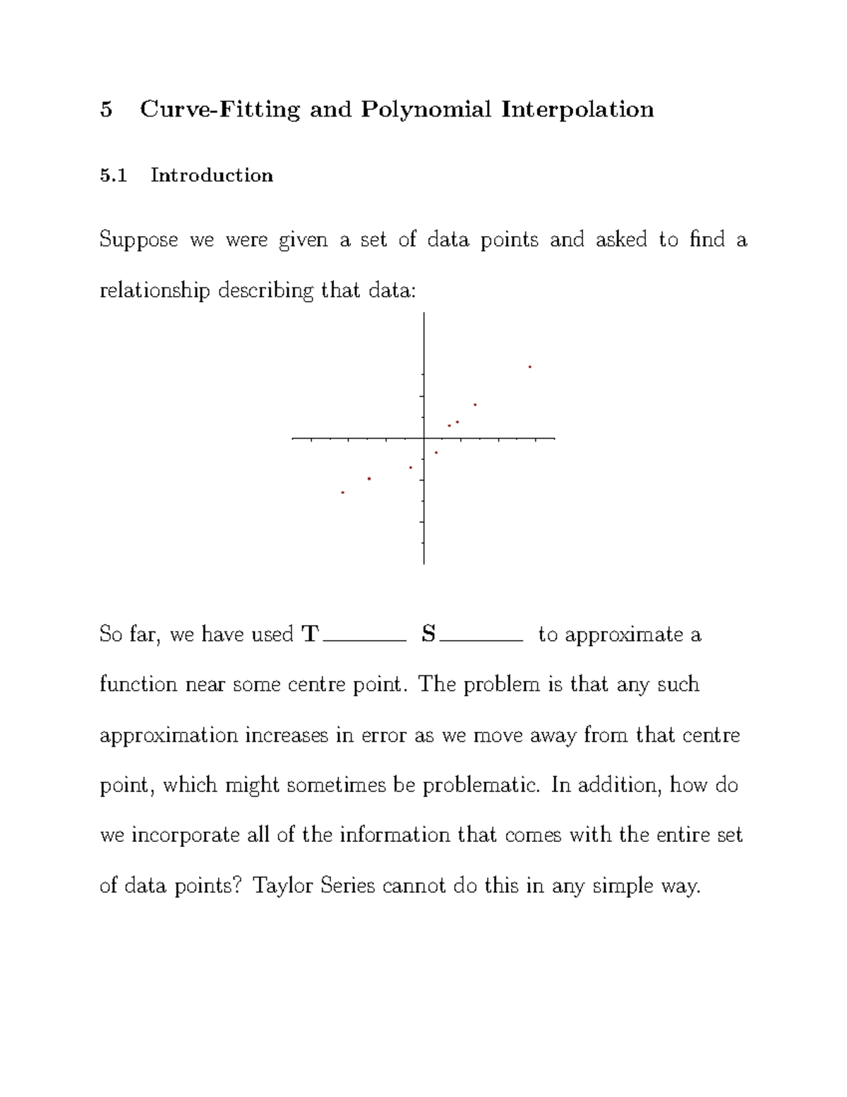 Week 5 and 6 - Curve Fitting and Polynomial Interpolation - 5 Curve ...