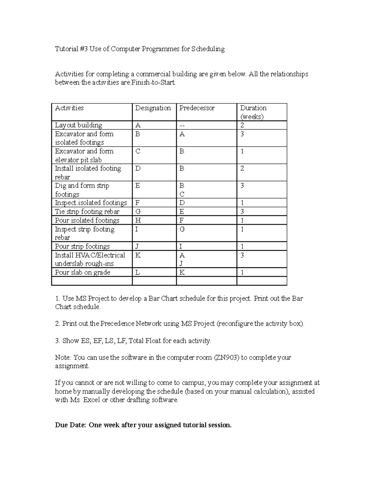 Computer assignment 2021 - Tutorial #3 Use of Computer Programmes for ...