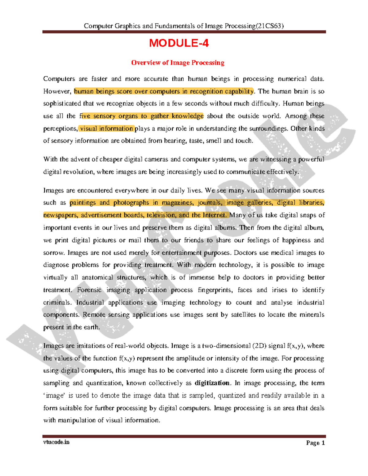 @vtucode - module 4 - Computers are faster and more accurate than human ...