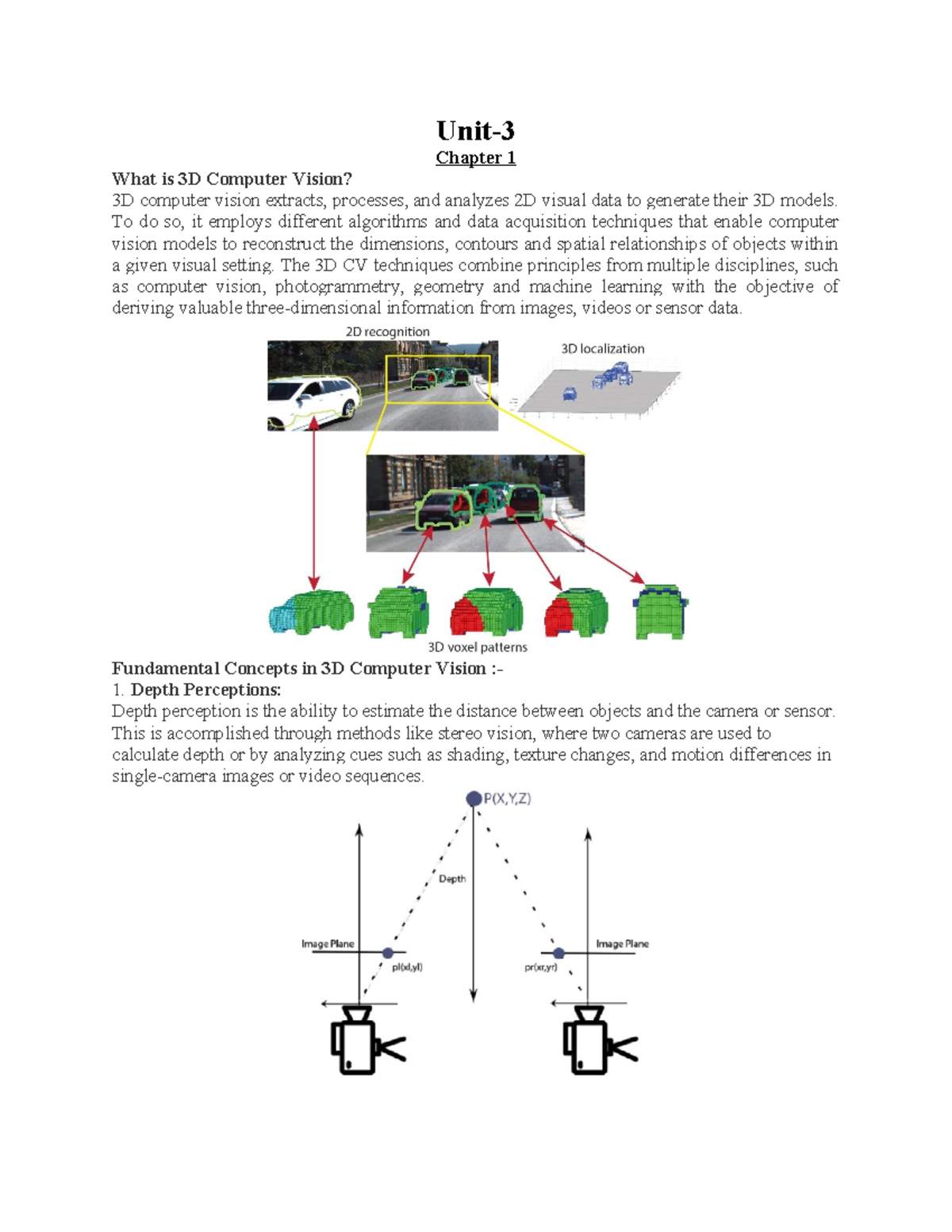 Digital Image Processing - Unit- Chapter 1 What is 3D Computer Vision ...