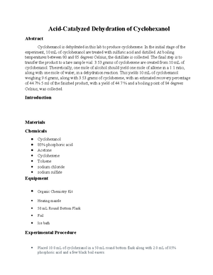 Soap Lab Report 10 - Saponification—Making of Soap Chem 2125- Abstract ...