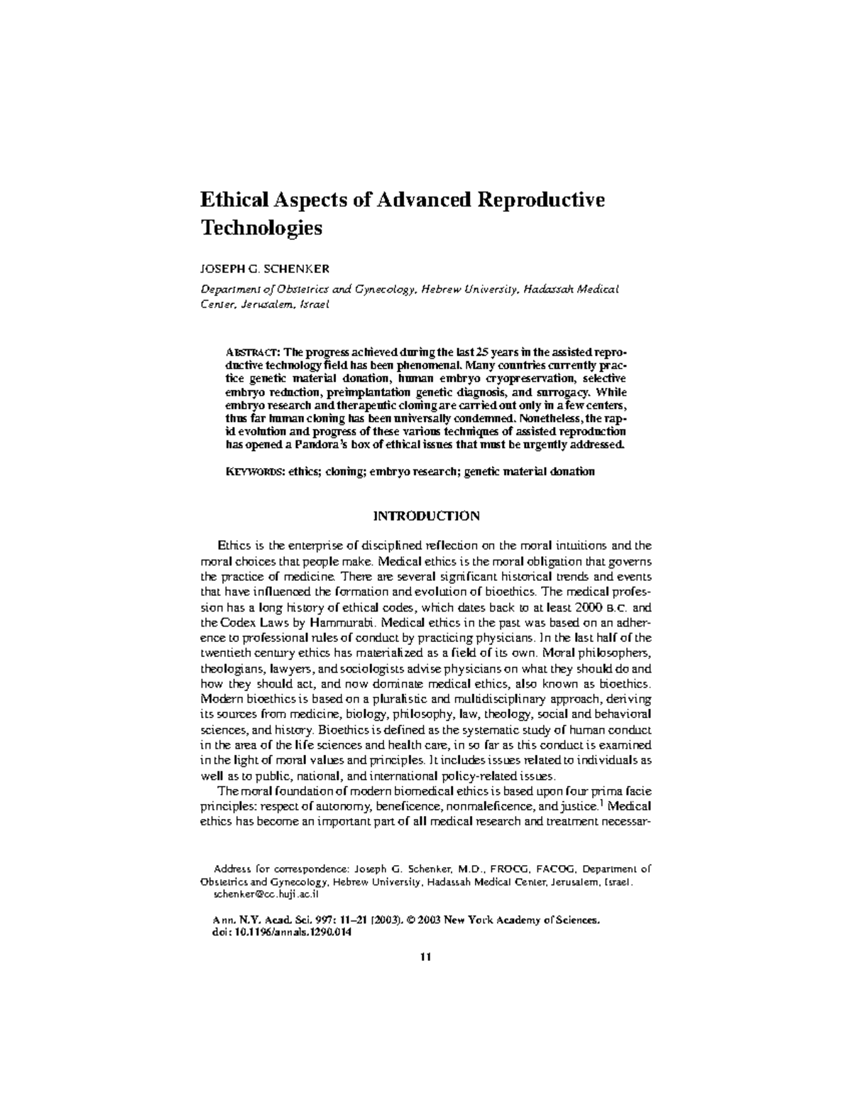 INV 11 - Clonación papers de investigación - 11 Ann. N. Acad. Sci. 997: ...