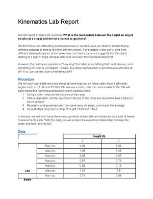 Angular Momentum and Torque Lab Report - Angular Momentum and Torque Lab Report Question : How ...