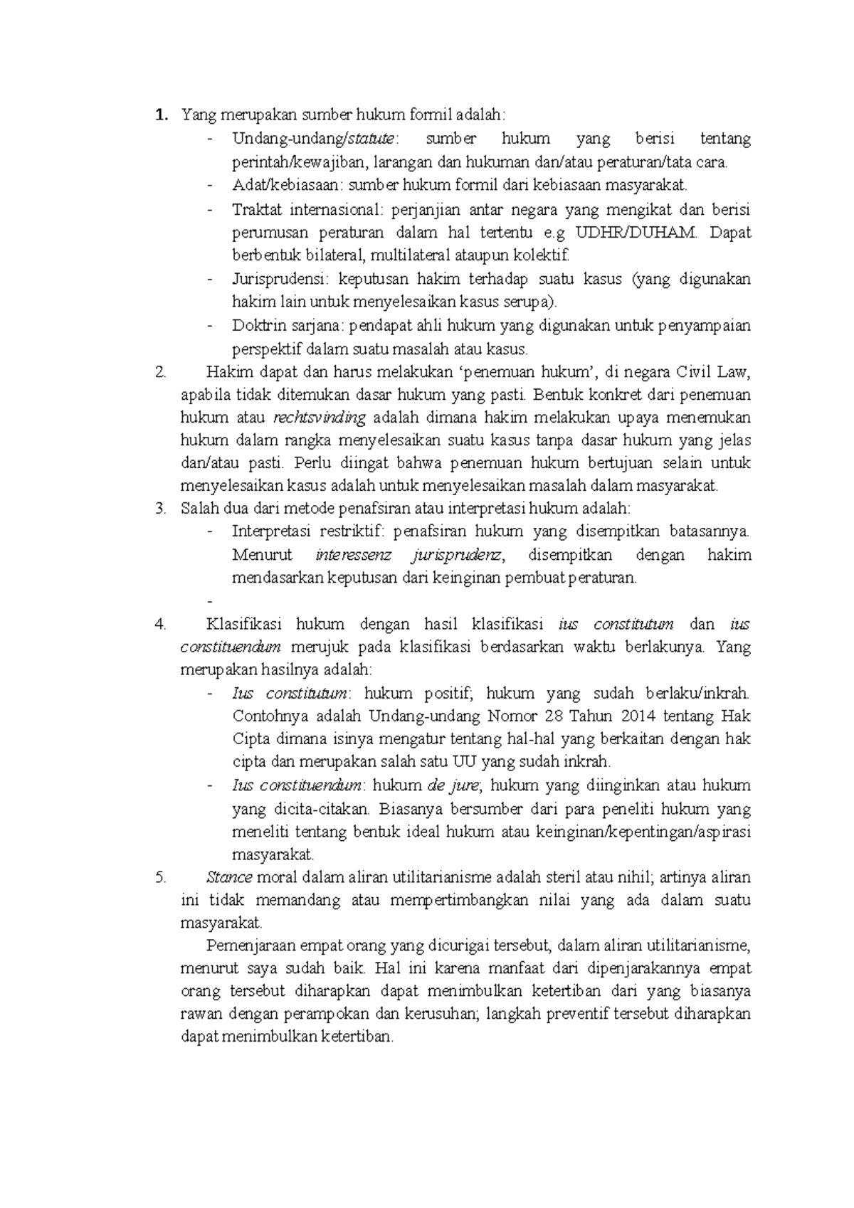 Sumber Hukum Formil - Yang merupakan sumber hukum formil adalah: Undang ...