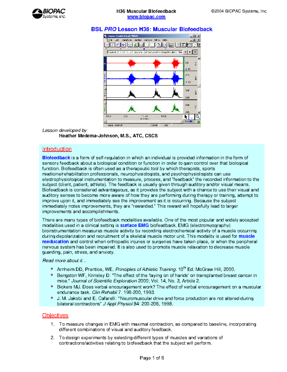 EMG Notes stuff blah blah - Biomedical Pain Management - University of ...