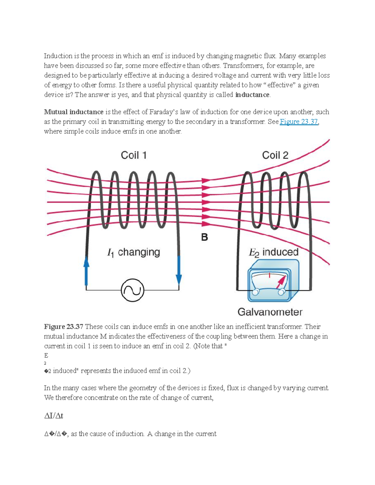 Lesson Note on Inductance - Induction is the process in which an emf is ...