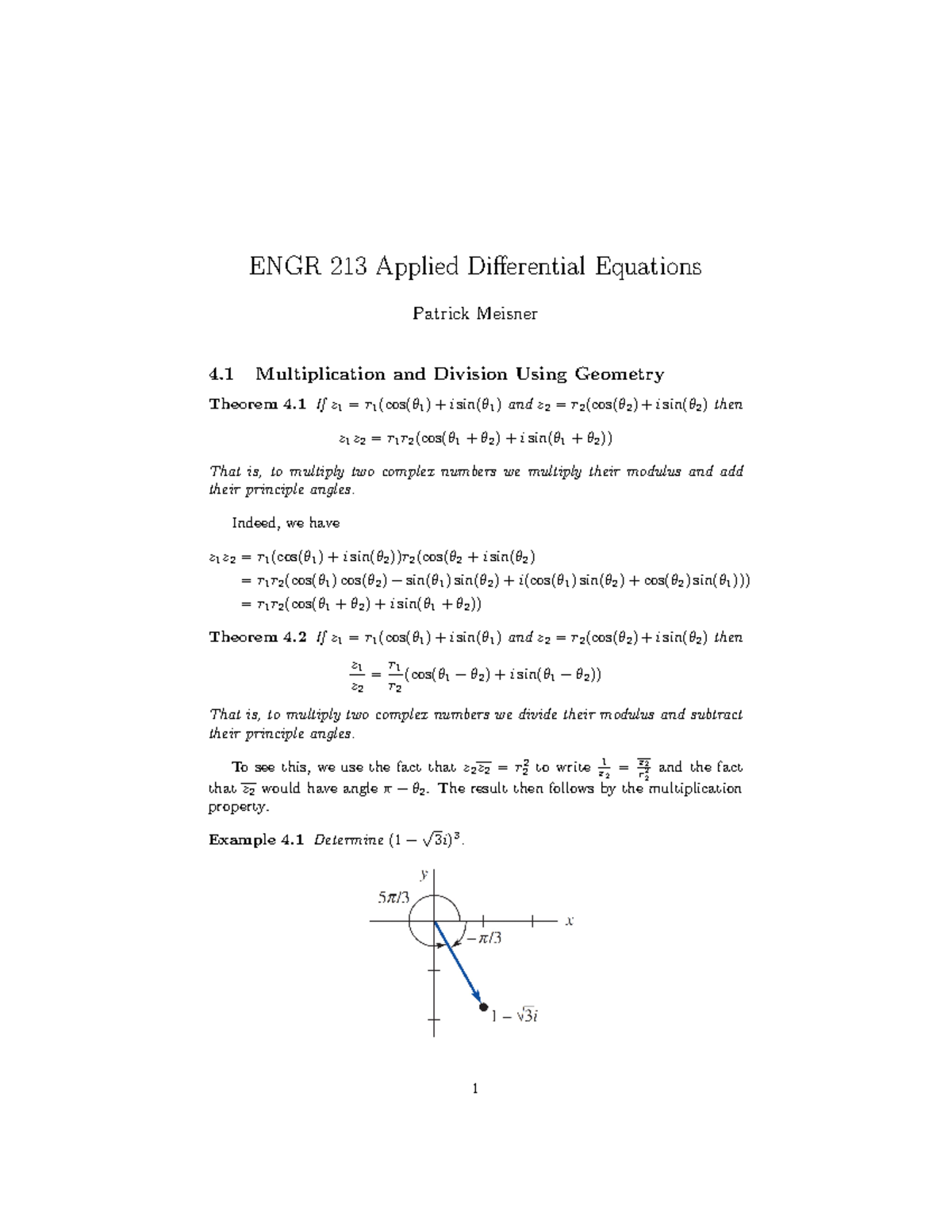 Lecture 11 - class note by the teacher first class - ENGR 213 - Concordia - Studocu