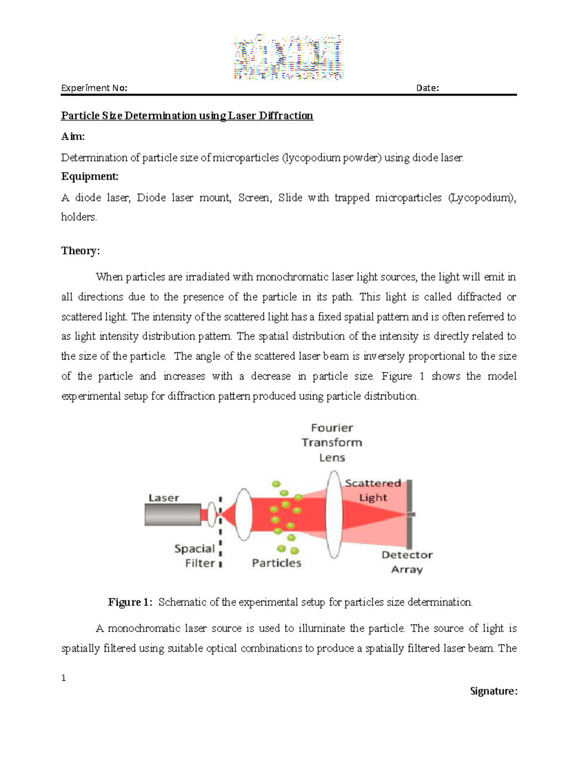 Diameter of a particle - Particle Size Determination using Laser ...