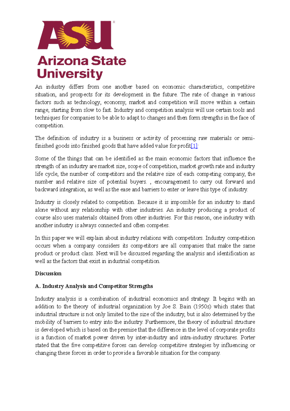 New Material Economic Lecture Notes and Summaries From Study in Arizona ...