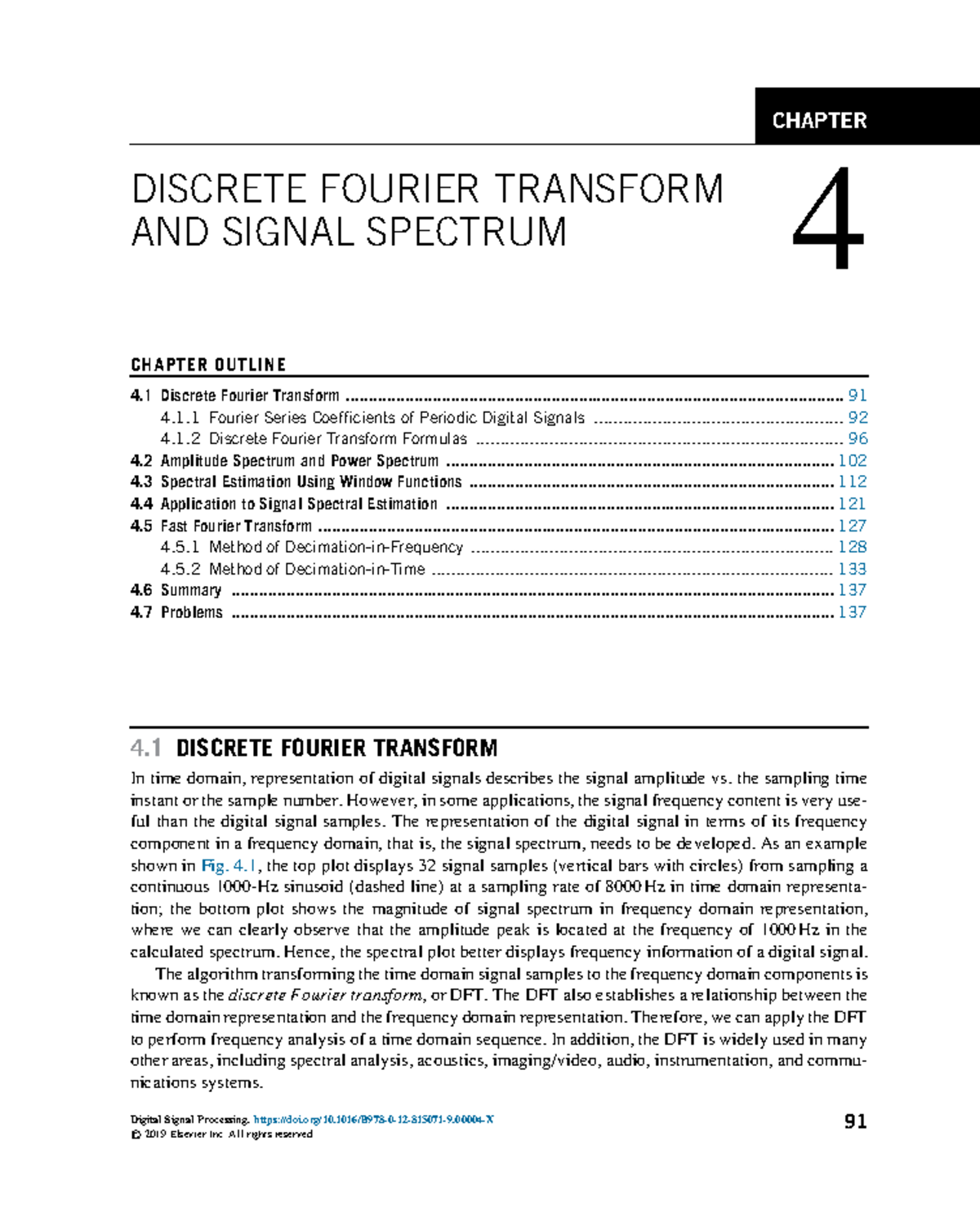 04 Discrete Fourier Transform AND Signal Spectrum - CHAPTER DISCRETE ...