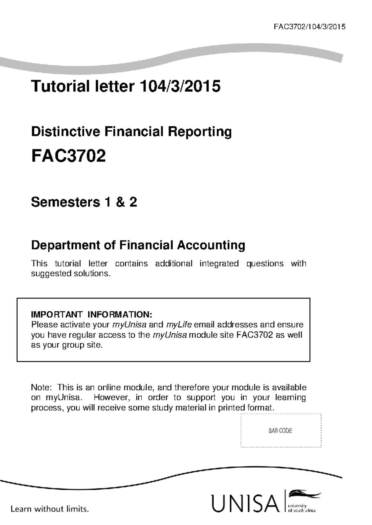 FAC3702 Tutorial Letter 104 - FAC3702/104/3/ Tutorial letter 10 4 / 3 ...