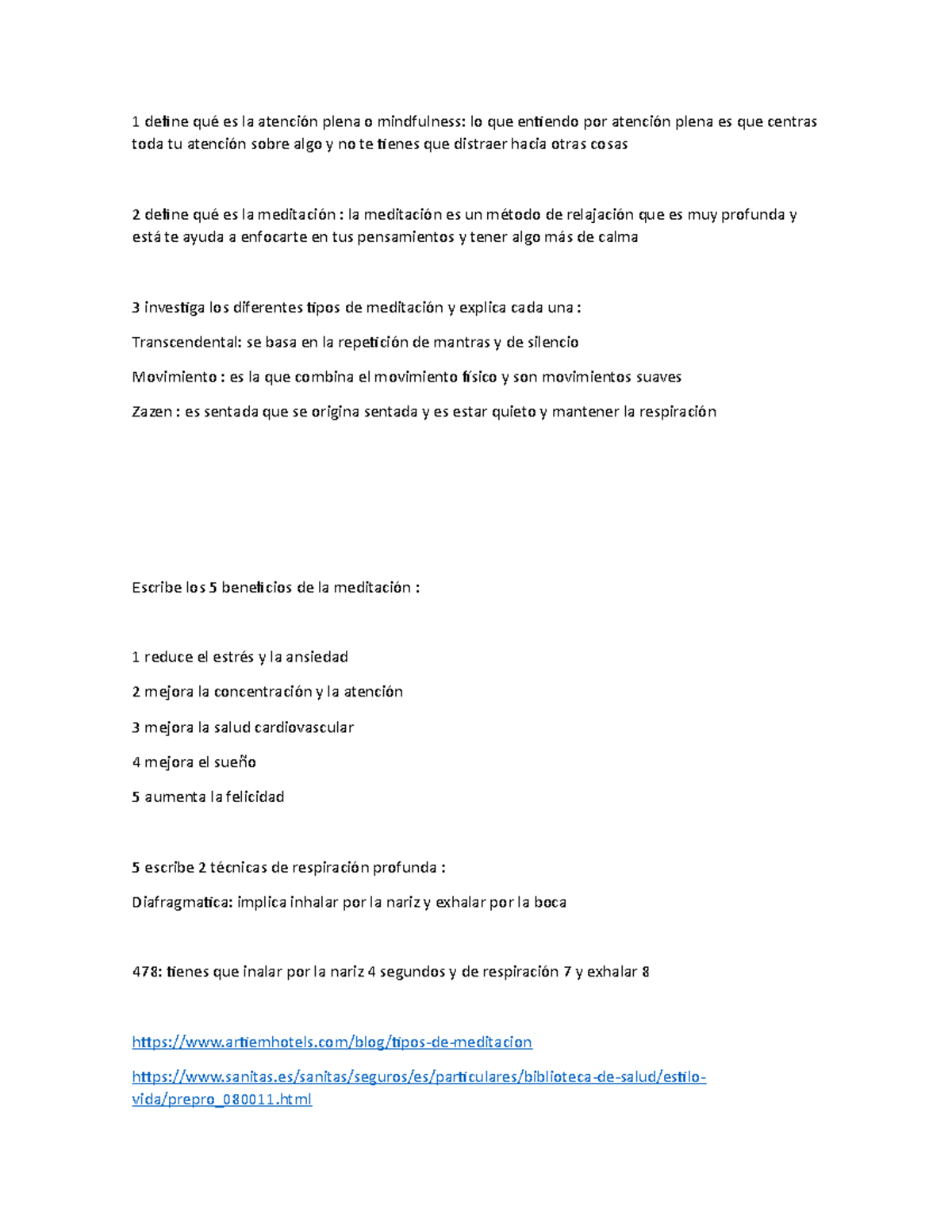 Reto 13 Habi lidades y valores 6 - 1 define qué es la atención plena o ...