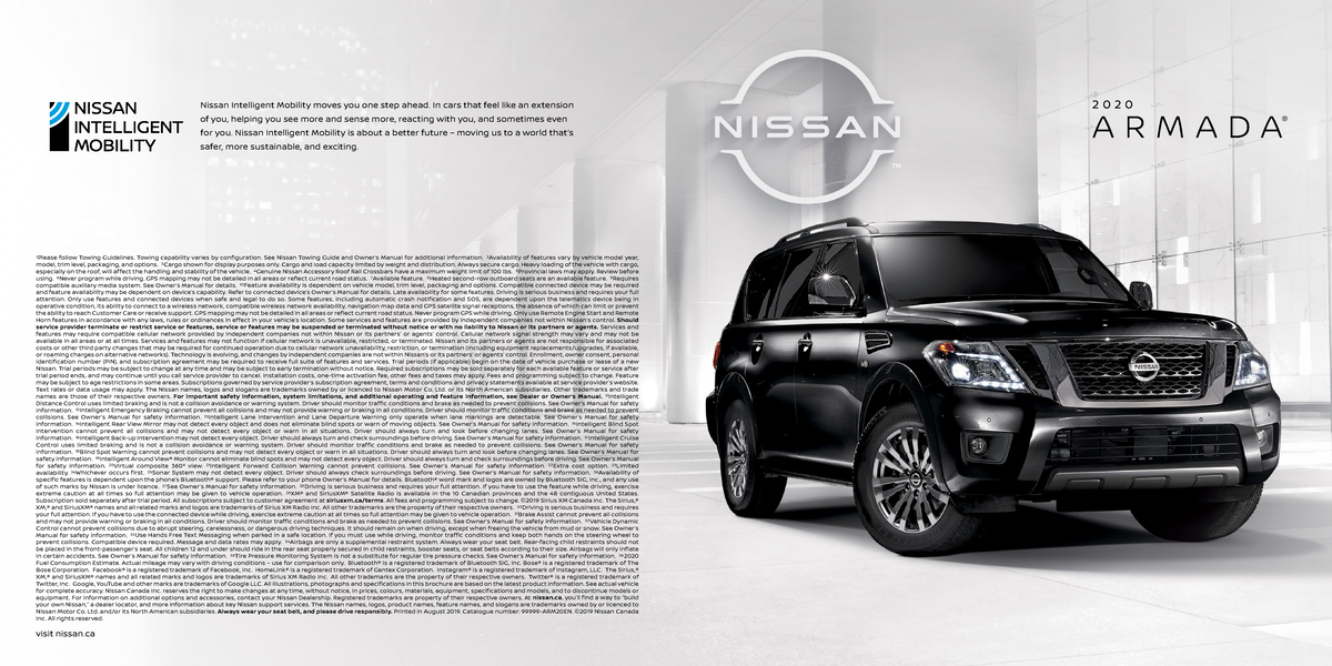 2020 Nissan Armada - 1 Please follow Towing Guidelines. Towing ...