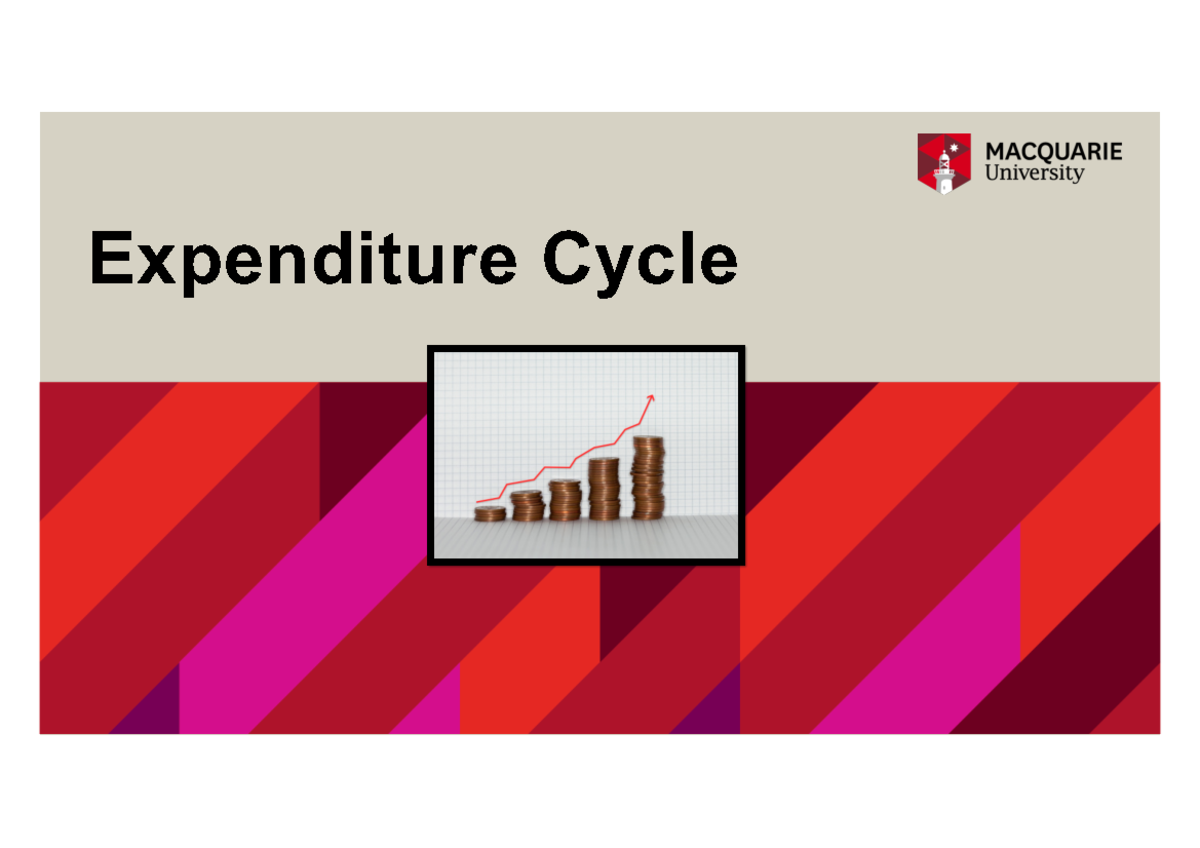 Week 6 - Expenditure Cycle - Expenditure Cycle Expenditure Cycle ...