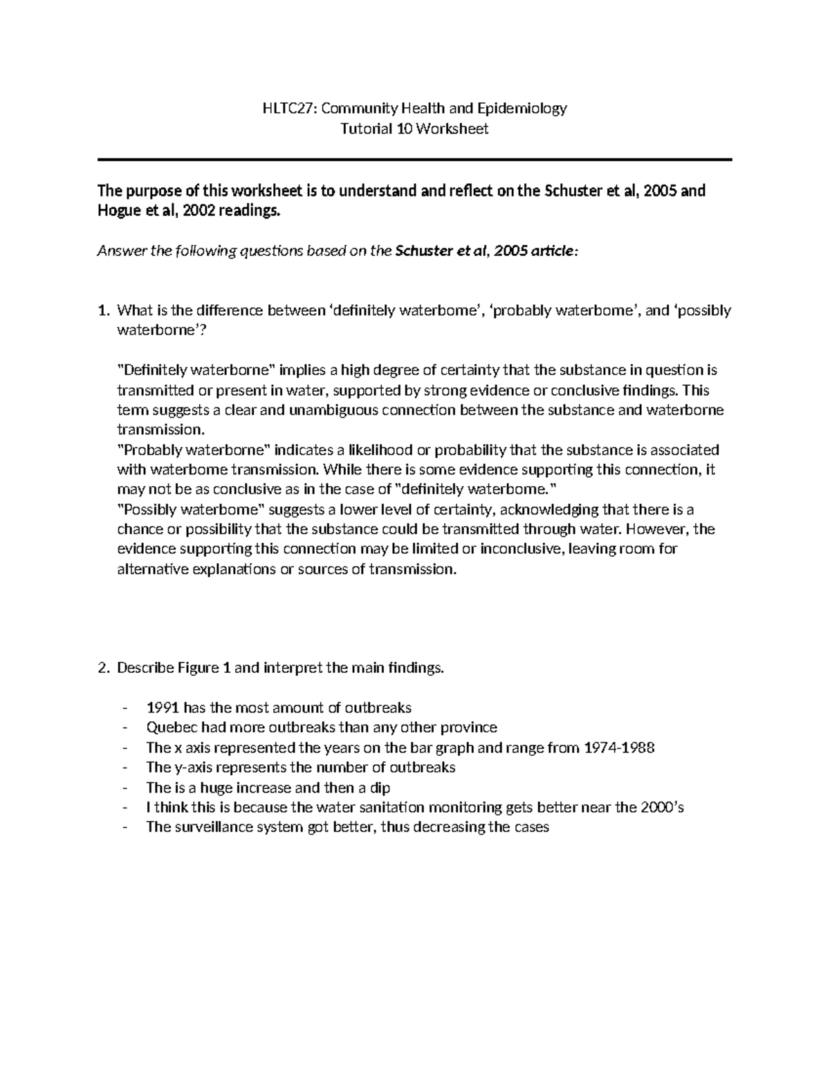 HLTC27 Tutorial 10 Worksheet - HLTC27: Community Health and ...