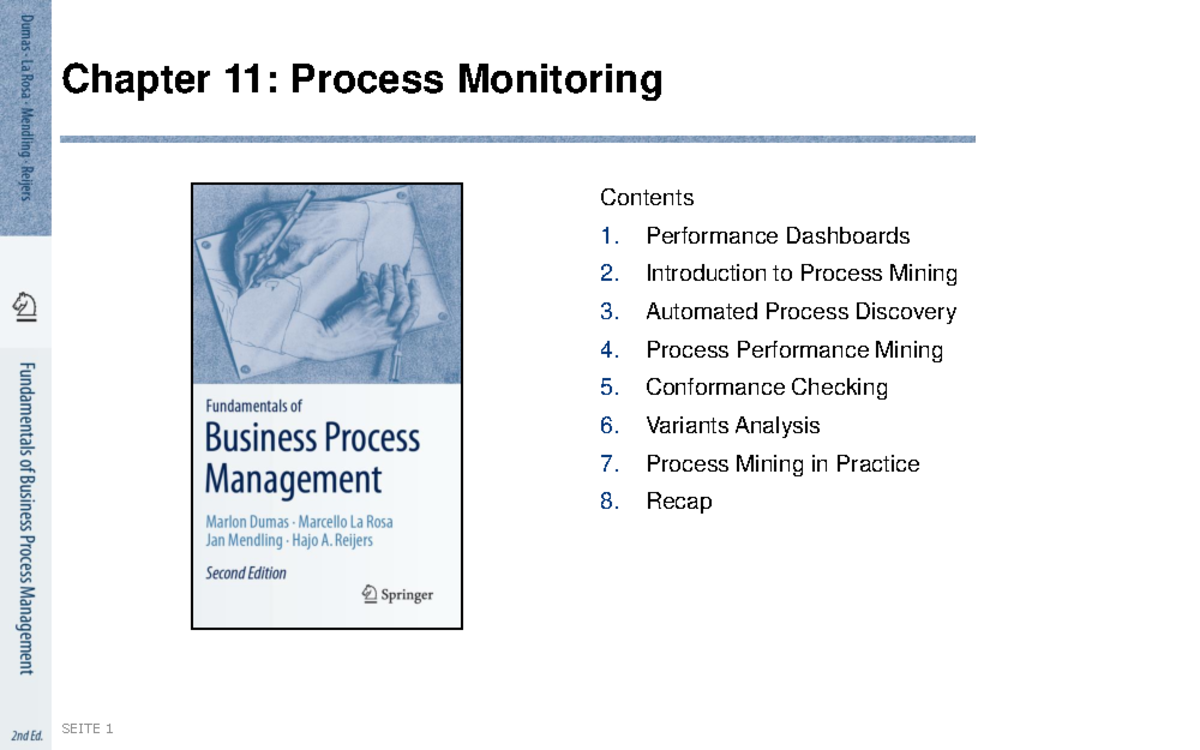 FBPM2-Chapter-11-Process Monitoring - Contents Performance Dashboards ...