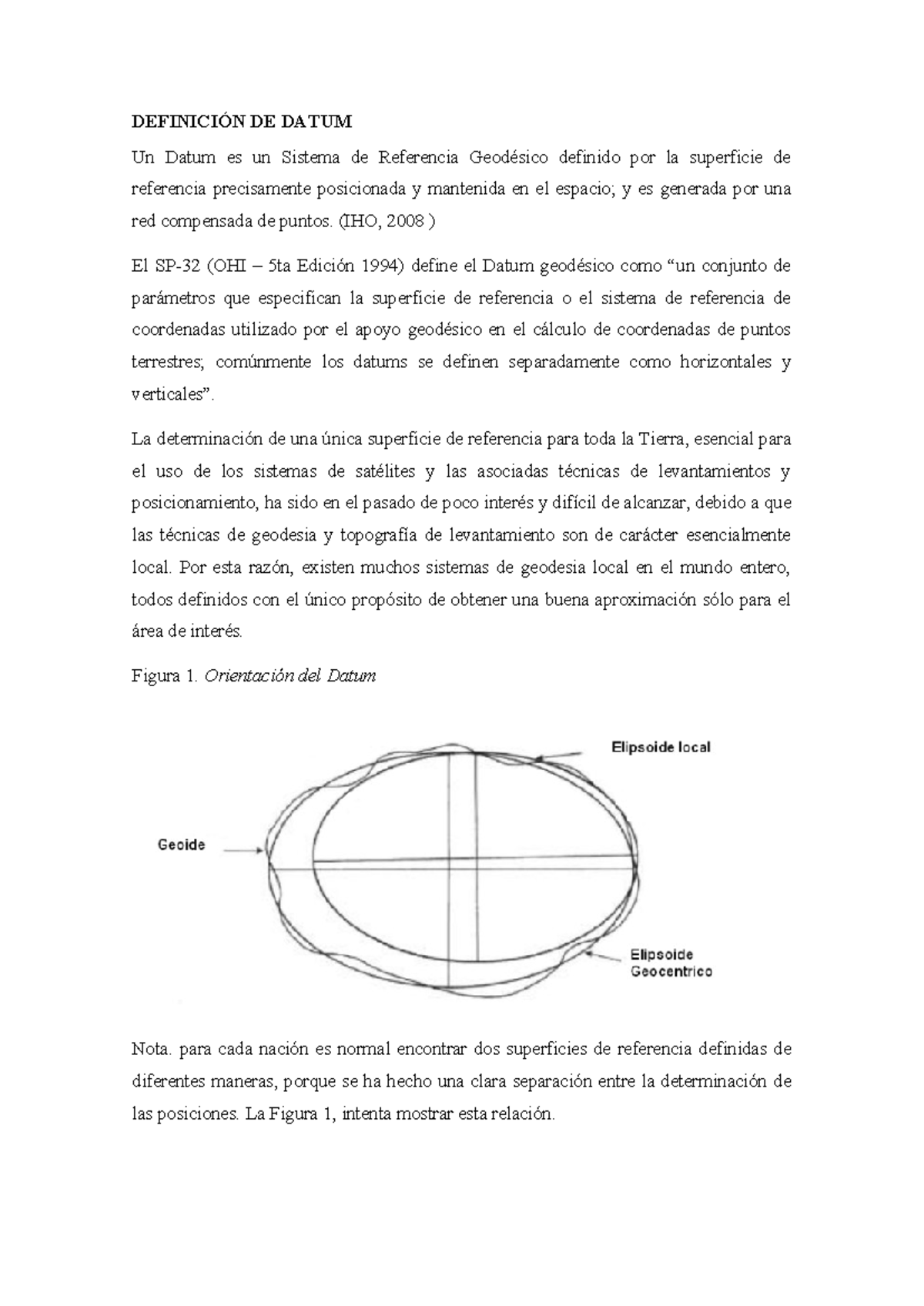 Definición DE Datum - DEFINICIÓN DE DATUM Un Datum es un Sistema de ...